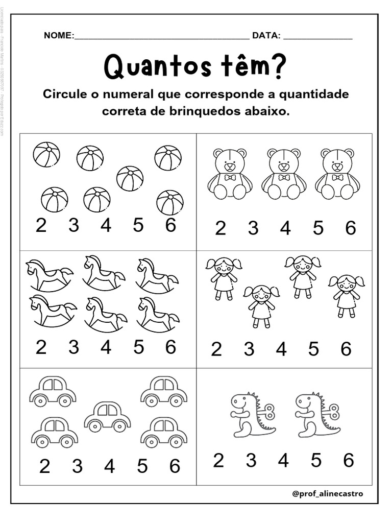 Atividade Quantos Tem | PDF