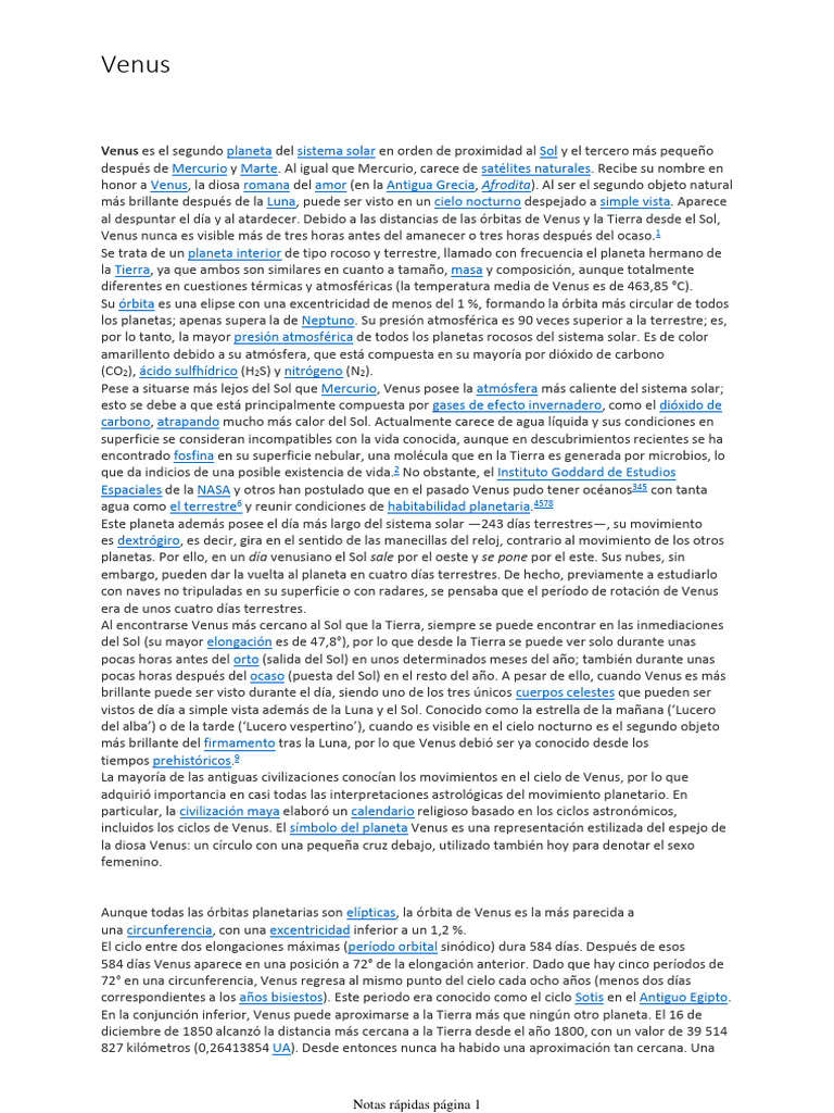 Venus | PDF | Venus | Atmósfera