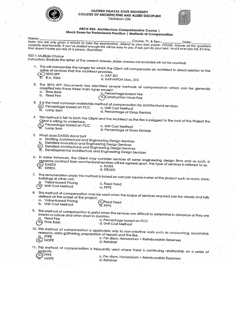 Methods of Compensation | PDF