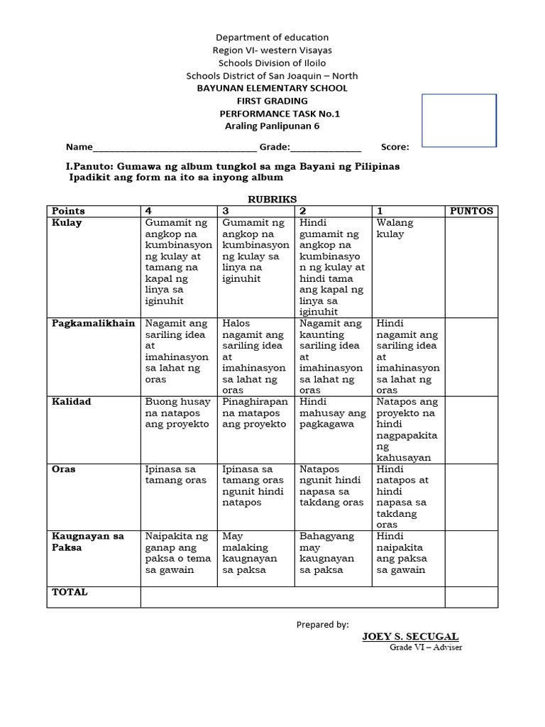 Ap Performance 1 | PDF