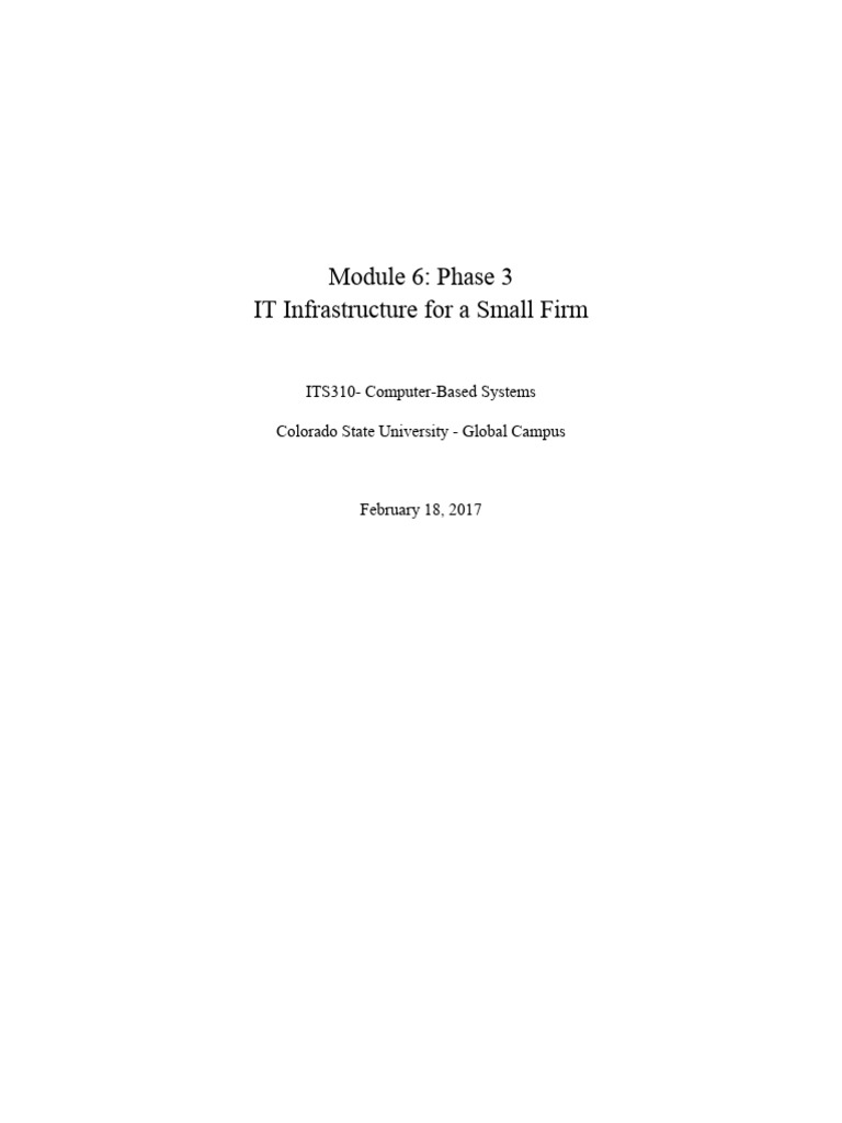 IT Security Infrastructure for Small Firms | PDF | Security | Computer ...