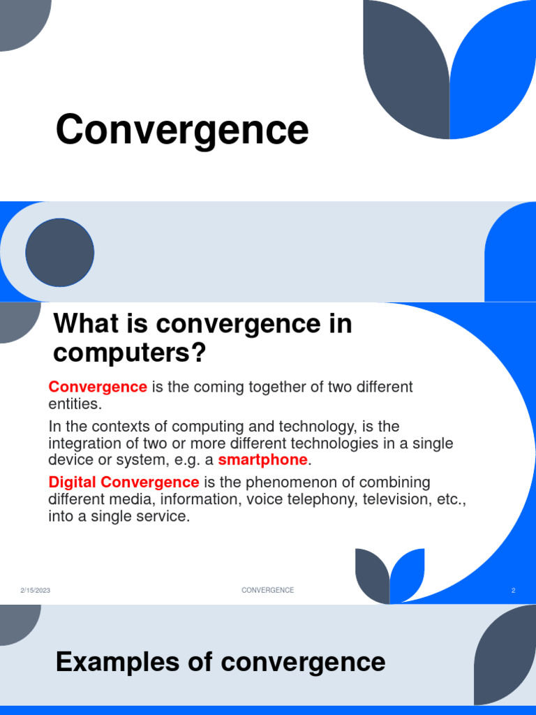 4 Convergence | PDF | Technological Convergence | Smartphone