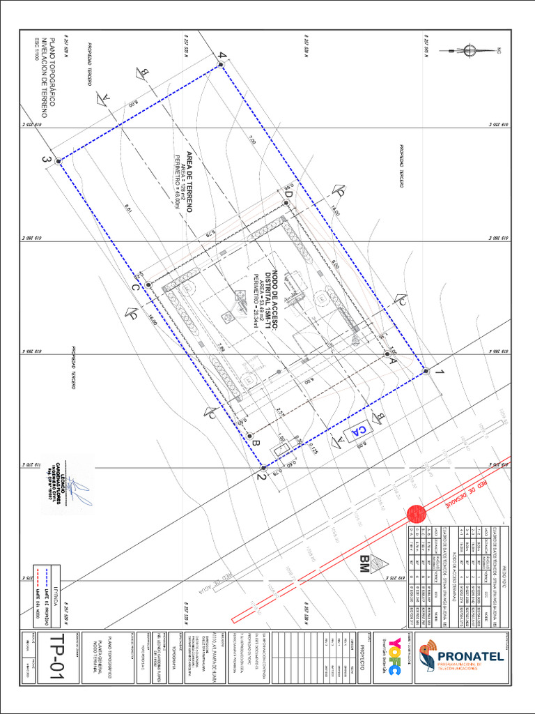 7.2 A1110 - Ar - Pampa de Huara - Plano Proy. Topográfico | PDF