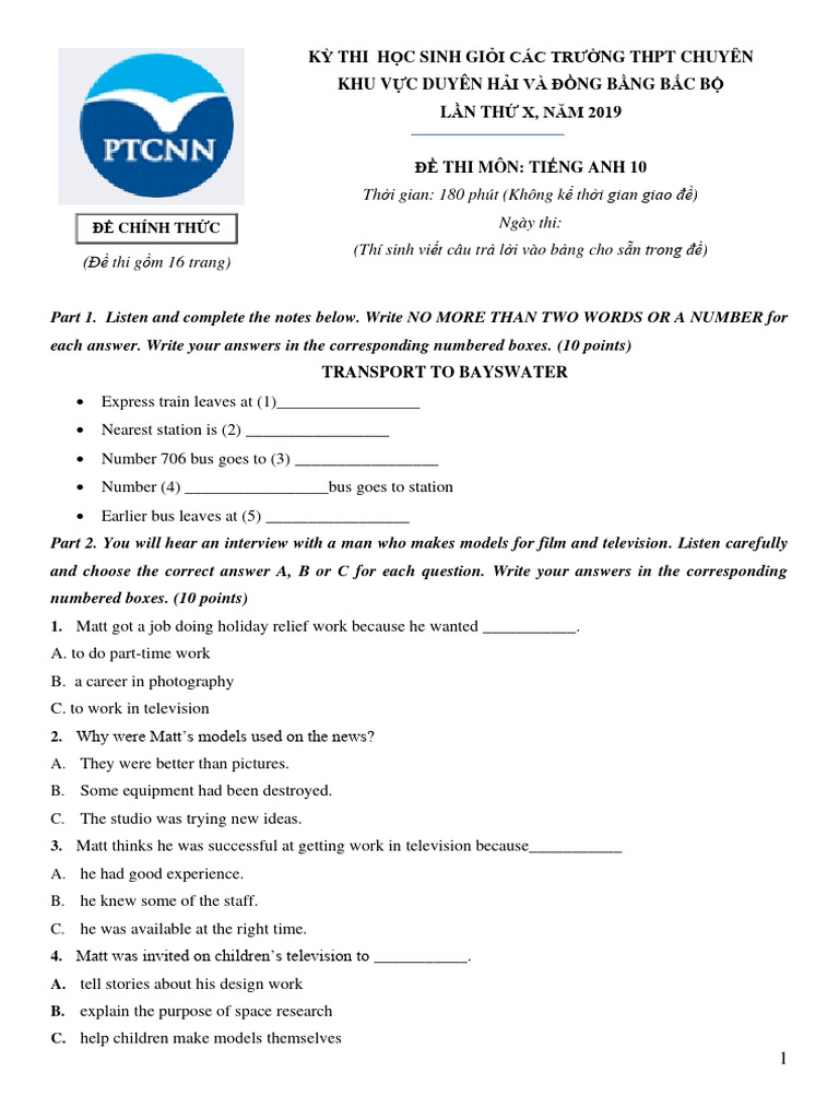 DHBB CNN (ĐĐX) 2019 L10 | PDF | Literacy | Curriculum