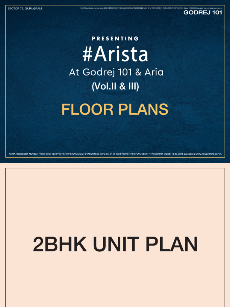#Arista at Godrej 101 & Aria - Floor Plans | PDF
