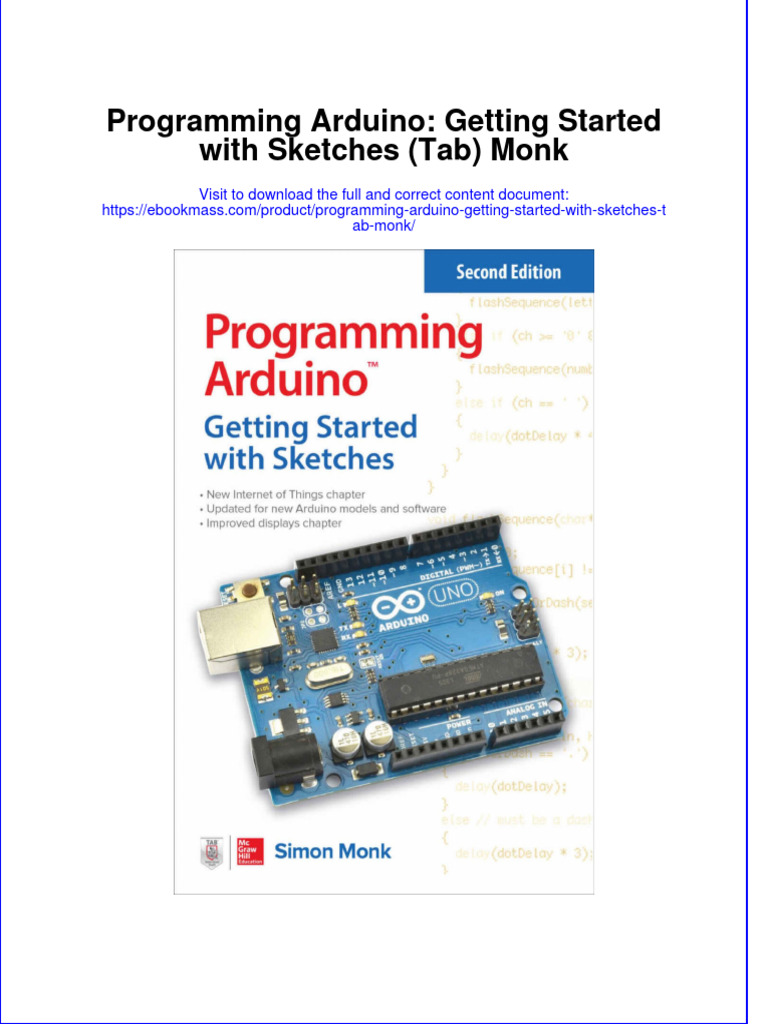 Textbook Ebook Programming Arduino Getting Started With Sketches Tab ...