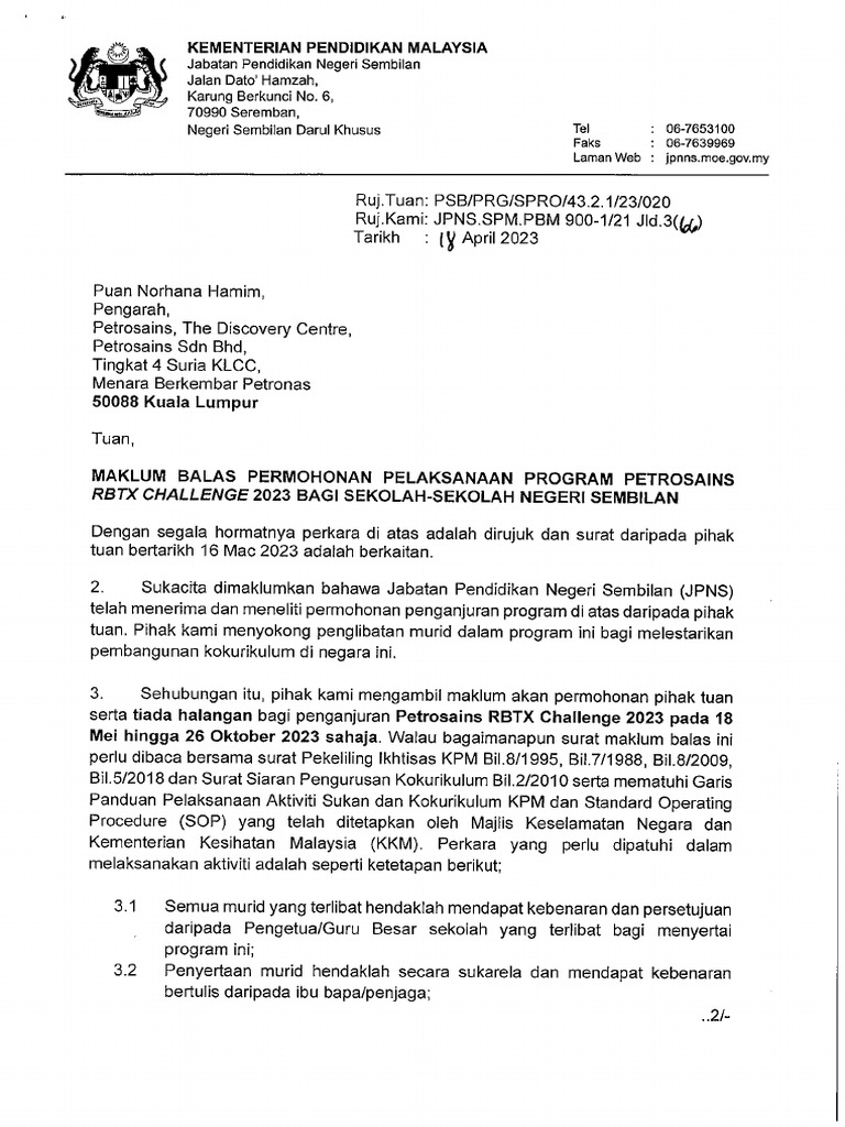 N9 - Maklum Balas RBTX Challenge 2023 | PDF