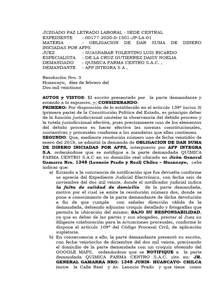 Nulo Todo Lo Actuado - No Subsana Defecto de Notificacion-Daysi ... Nulo Todo Lo Actuado - No Subsana Defecto de Notificacion-Daysi ...