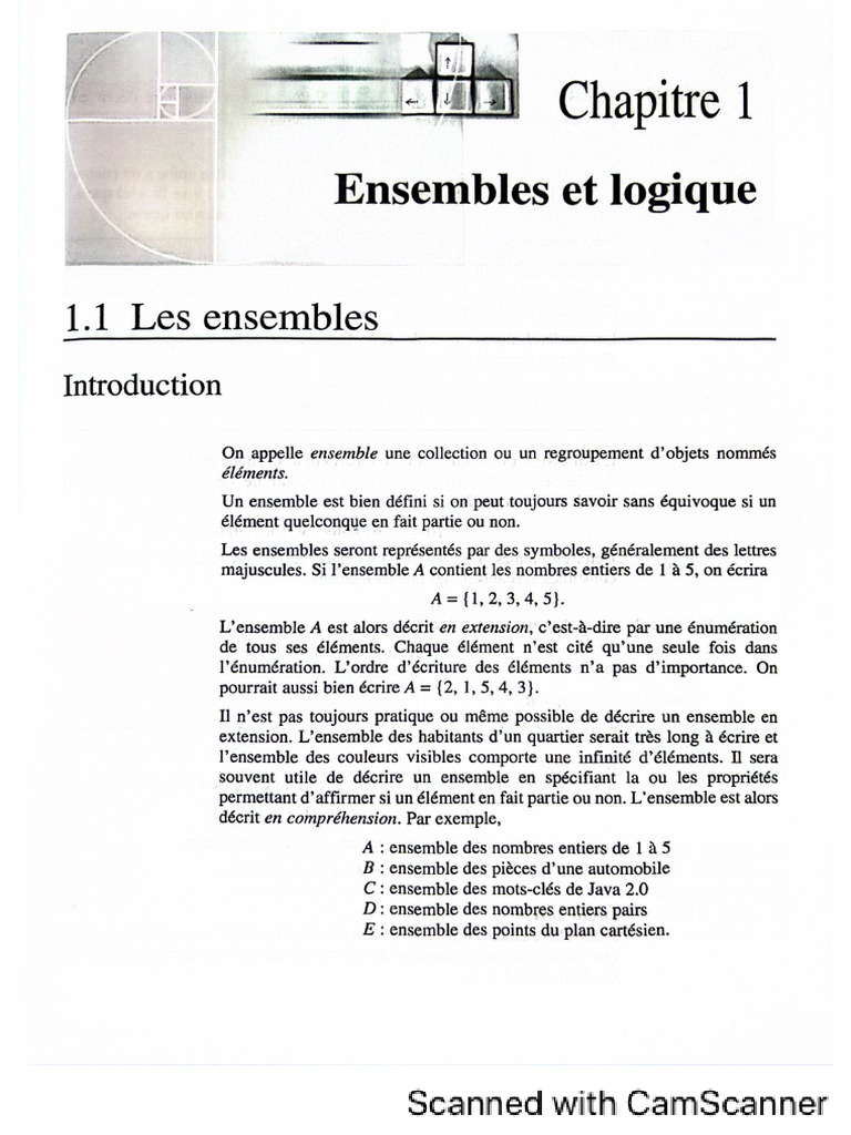 Chapitre 1 - Les Ensembles | PDF