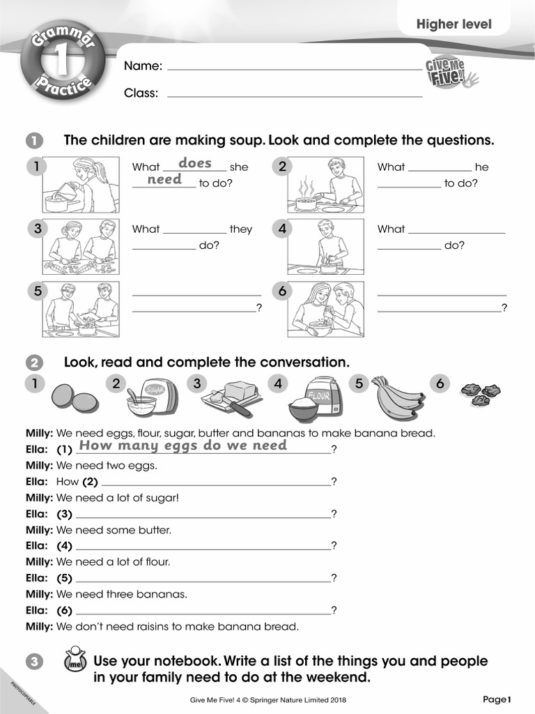 5th Grade Worksheet | PDF