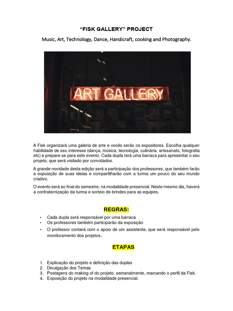 Fisk Gallery Project | PDF