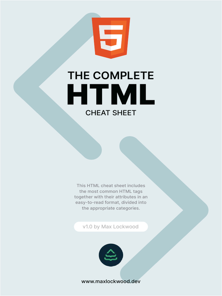 HTML Cheat Sheet P | PDF | Html Element | Html