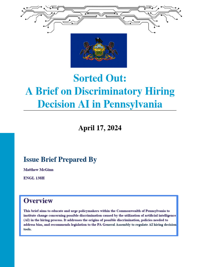 Issue Brief Final Draft | PDF | Artificial Intelligence | Intelligence (AI) & Semantics