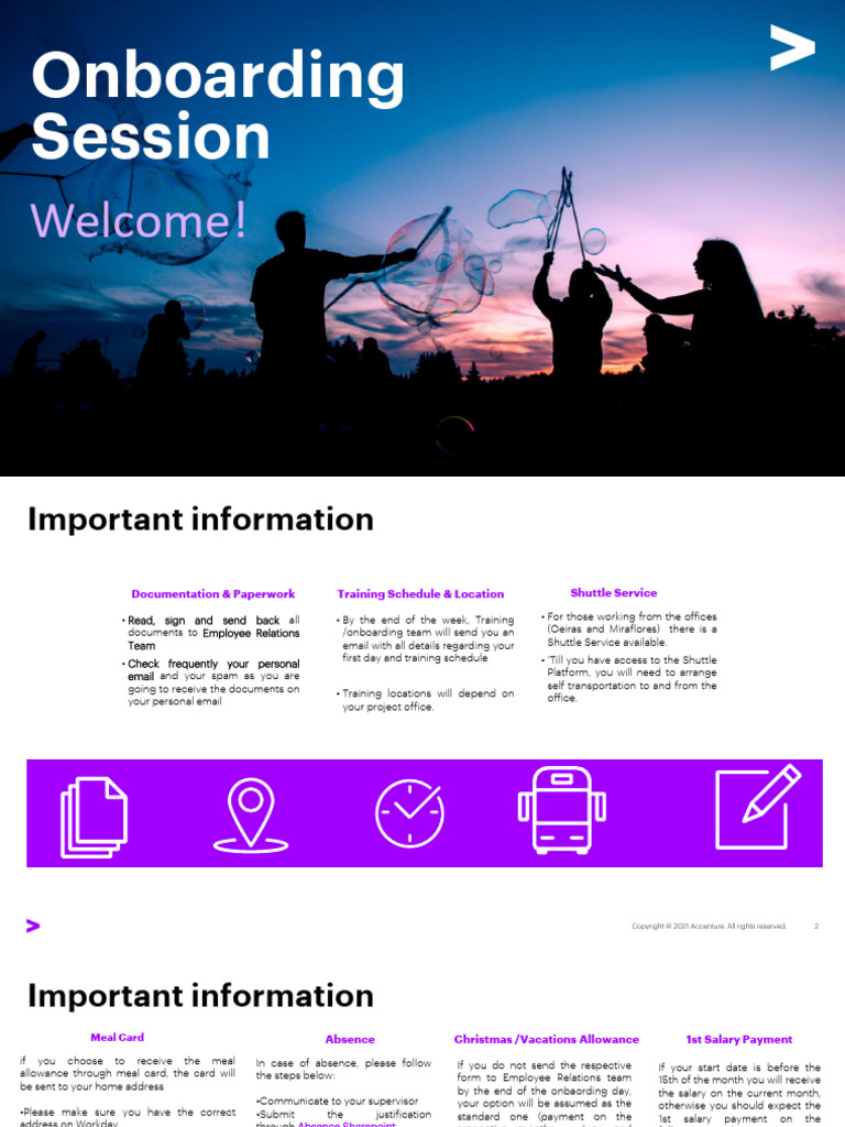 Onboarding Presentation - OPERATIONS - Welcome Kit - T&S | PDF ...