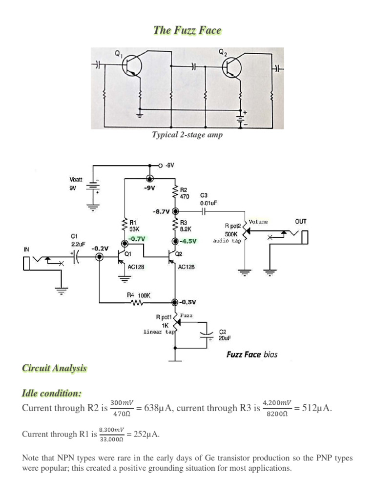 Fuzz Face | Download Free PDF | Bipolar Junction Transistor | Transistor