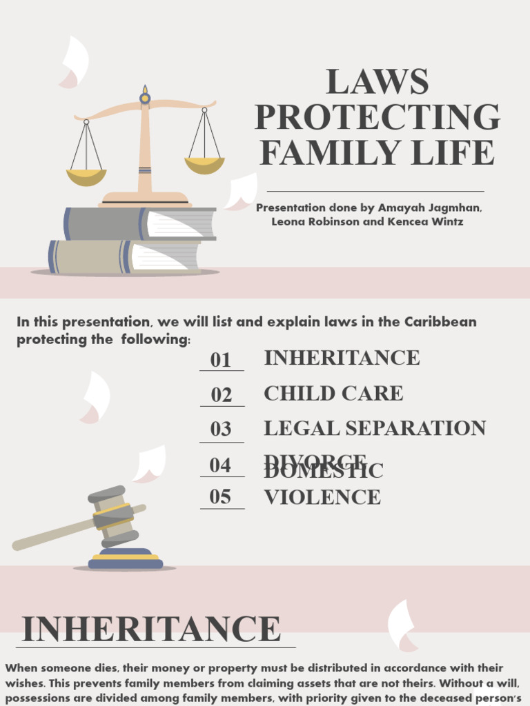 Caribbean Family Law Overview | PDF | Divorce | Alimony