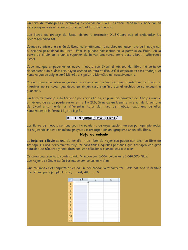 Libro y Hoja | PDF | Microsoft Excel | Hoja de cálculo