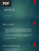 CBSE Practice Questions For Class 12 English Notice Writing Download ...