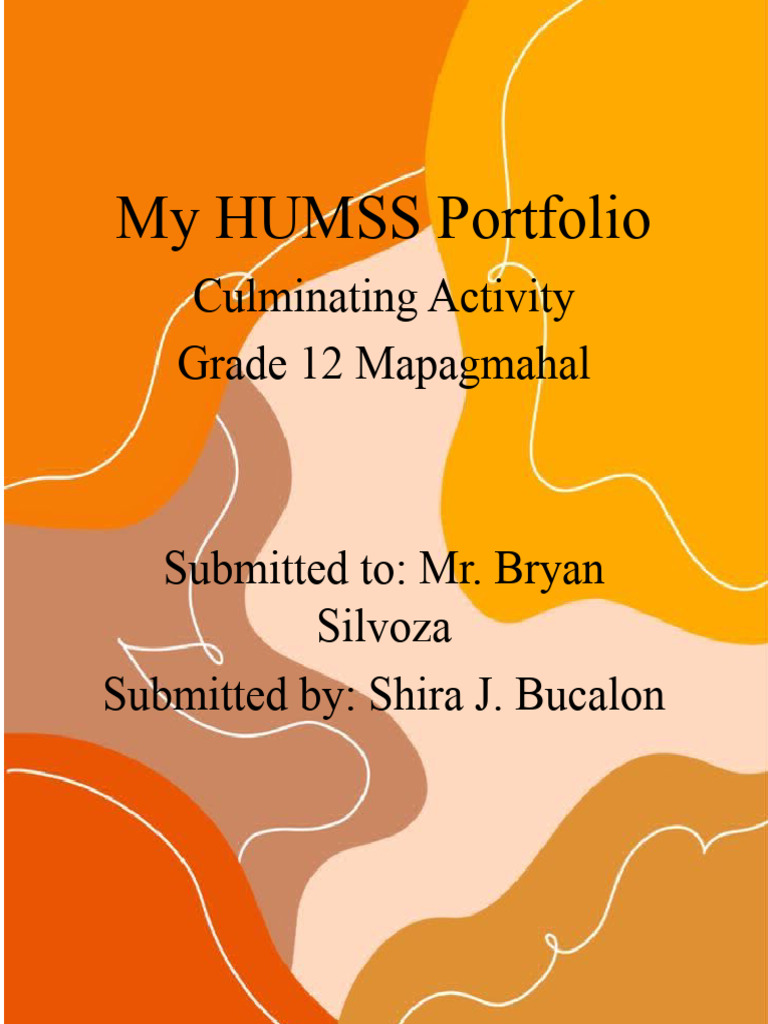 My HUMSS Portfolio | PDF | Teachers | Knowledge