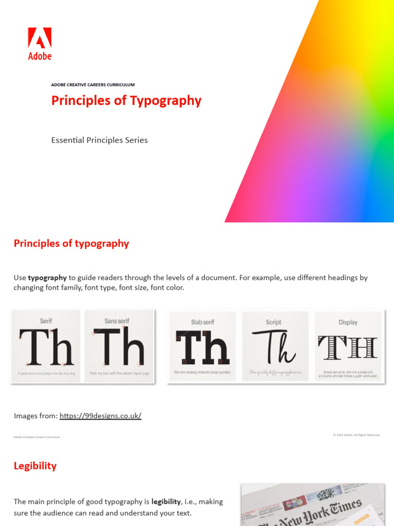 Typography Principles Guide | PDF | Typefaces | Typography