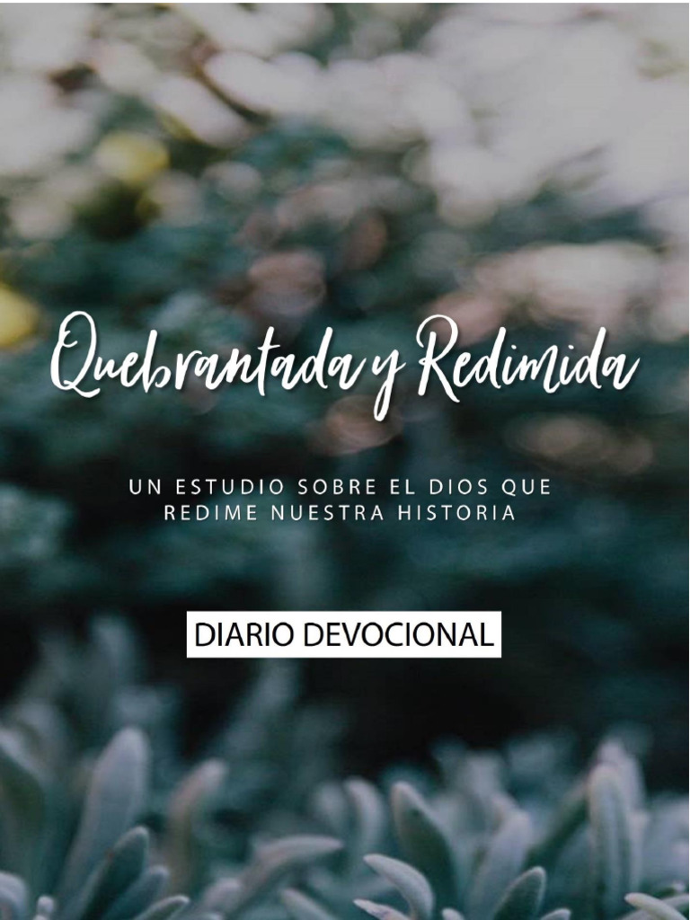 Quebrantada y Redimida Diario Devocional | Descargar gratis PDF ...