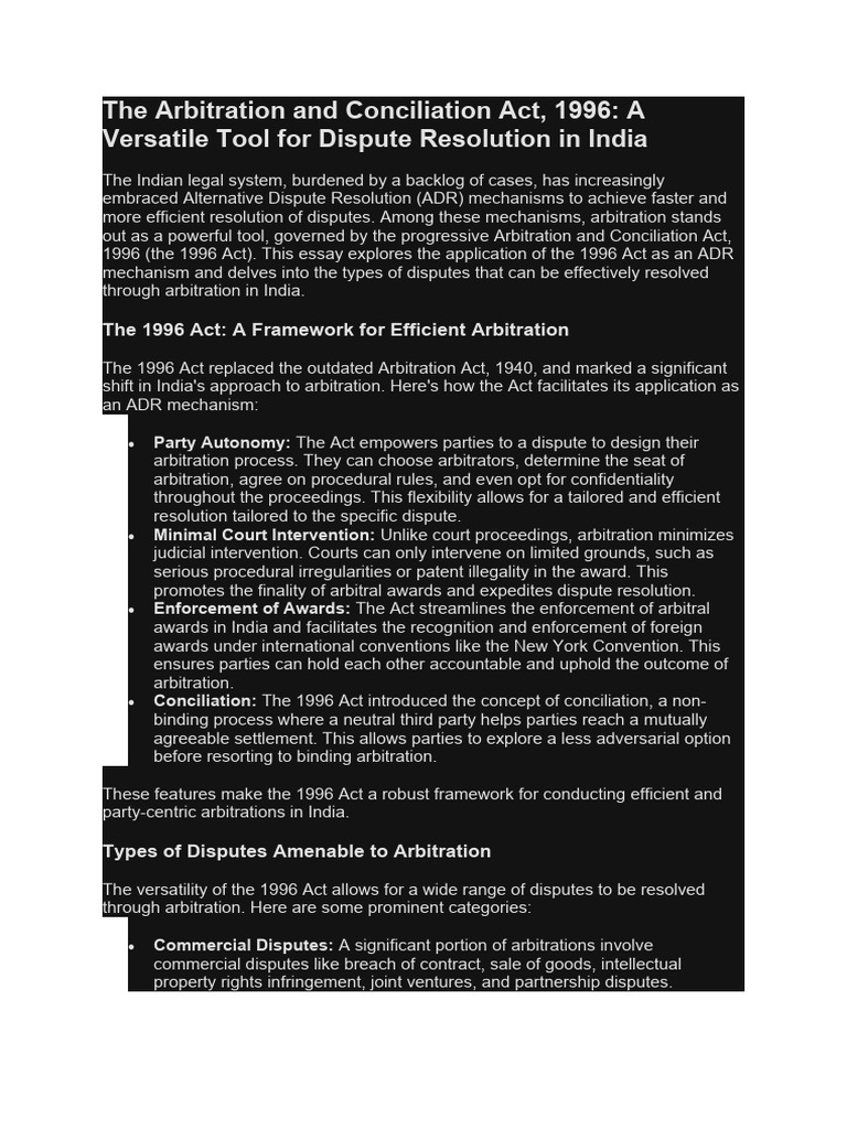 Topic 2 | PDF | Arbitration | Alternative Dispute Resolution