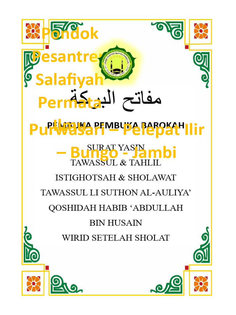 Buku Yasin PPS PI | PDF