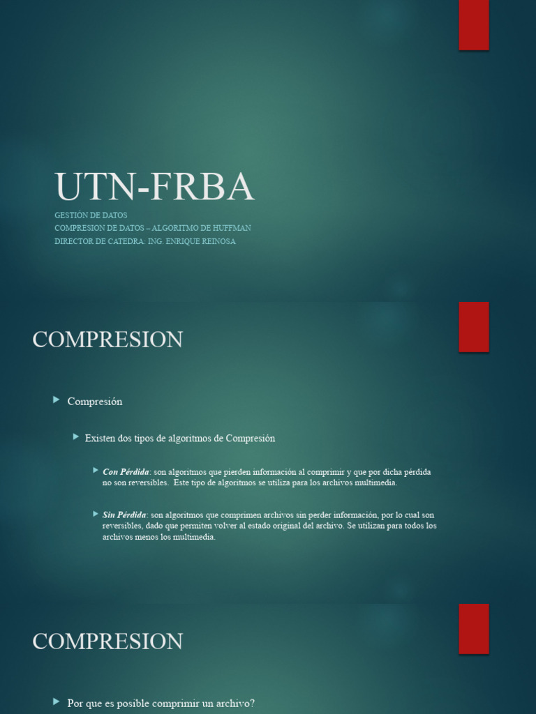 Compresion Datos | PDF | Compresión de datos | Archivo de computadora