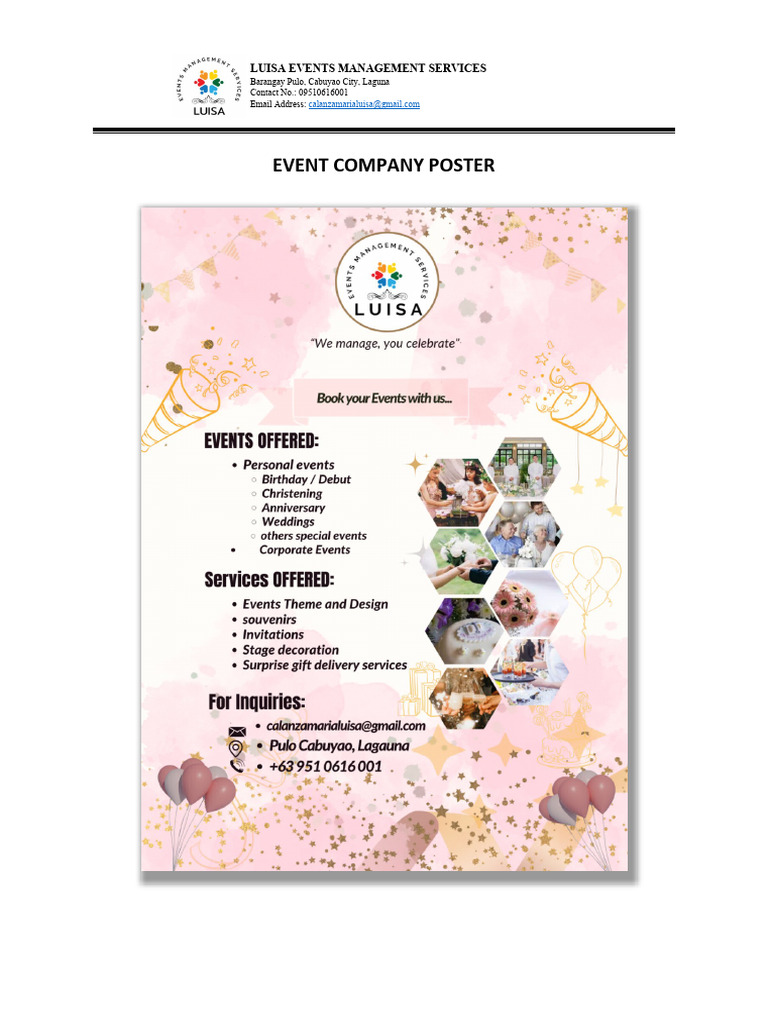 Street Food Festival Project Proposal Evm | PDF | Hand Washing