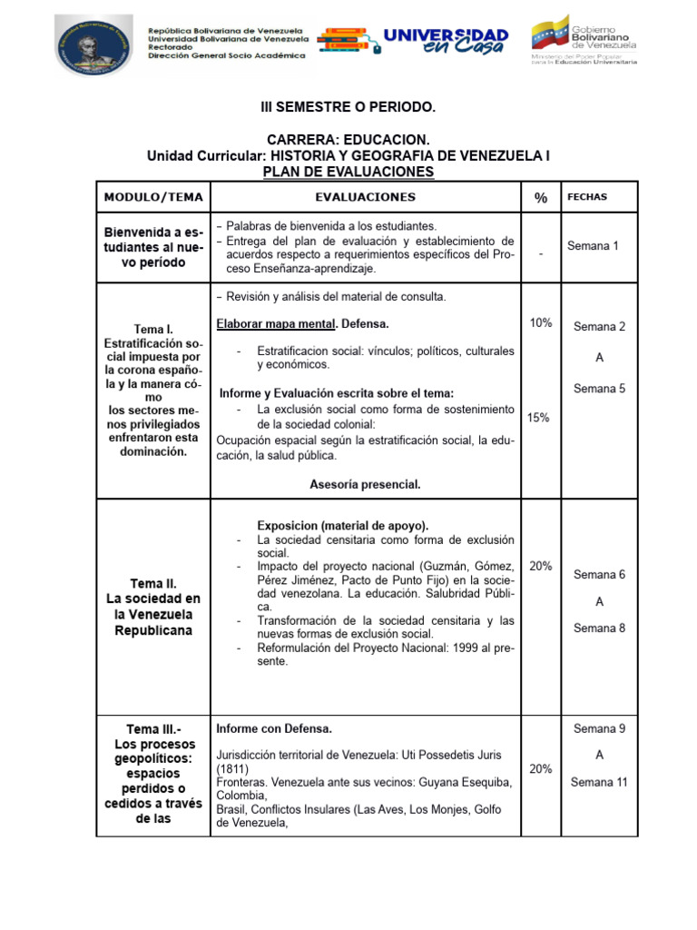 Plan De Evaluacion Tramo V Educacion Pdf Estadísticas Evaluación