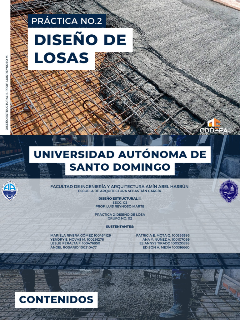 Presentacion No.2 (Diseño de Losas) | PDF | Hormigón | Viga (Estructura)
