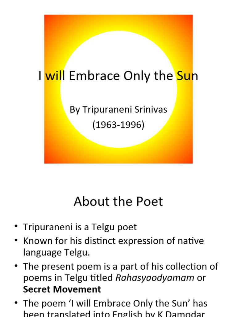 Embracing Originality in "The Sun" Poem | PDF