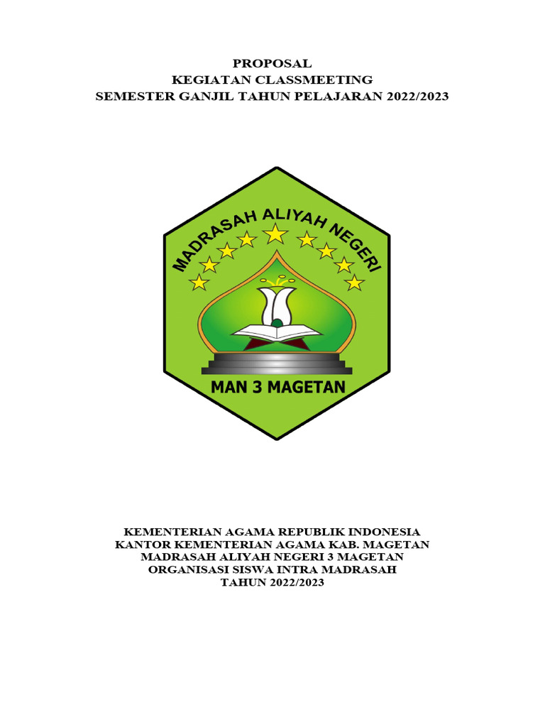 PROPOSAL Classmeet 2022 Revisi | PDF