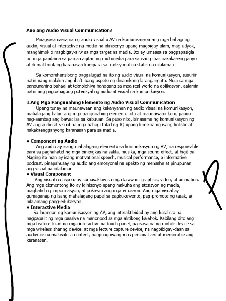Ano Ang Audio Visual Communication FINALIZED REPORT | PDF
