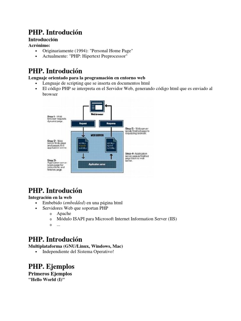 PHP | PDF | Servidor web | Internet y web