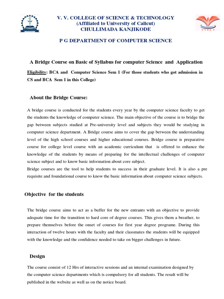 Bridge Course Computer Science | PDF | Computer Programming | Computer Network