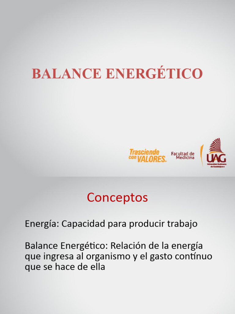 Balance Energético 4 | PDF | Metabolismo | Nutrientes