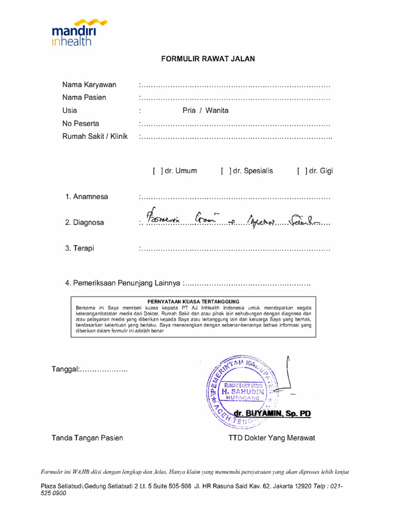Surat Rawat Jalan | PDF