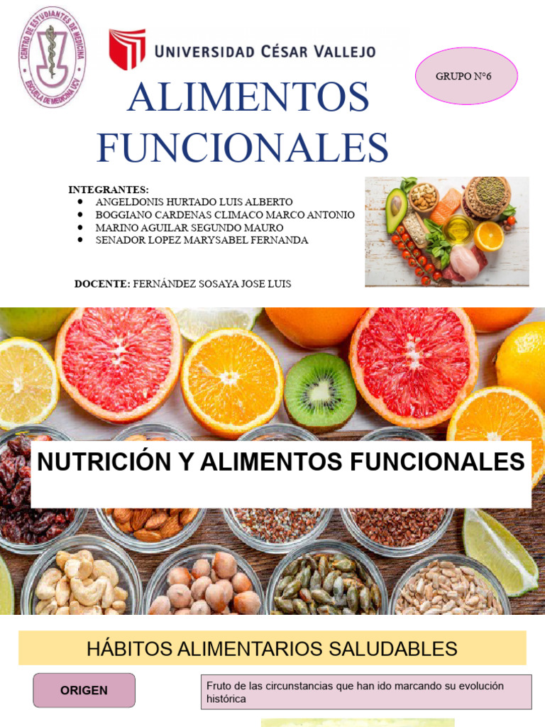 ALIMENTOS FUNCIONALES | PDF | Obesidad | Alimentos