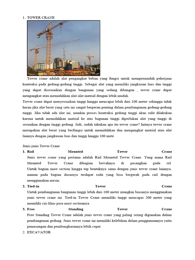 Tower Crane | PDF