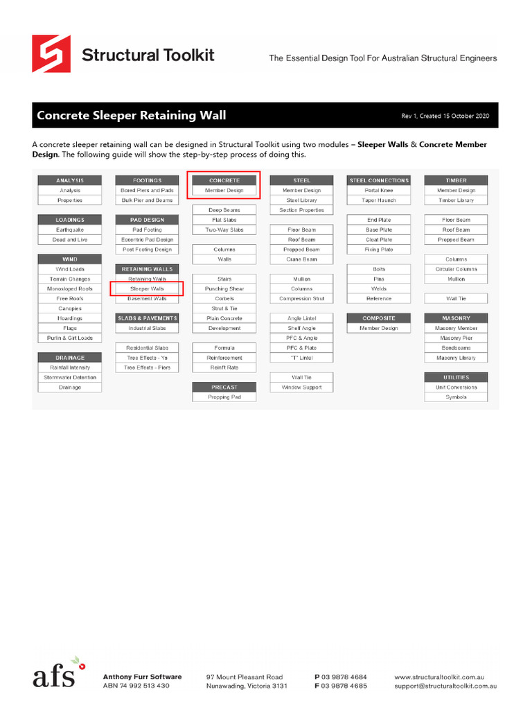 Concrete Sleeper Retaining Wall | PDF | Civil Engineering | Structural Engineering