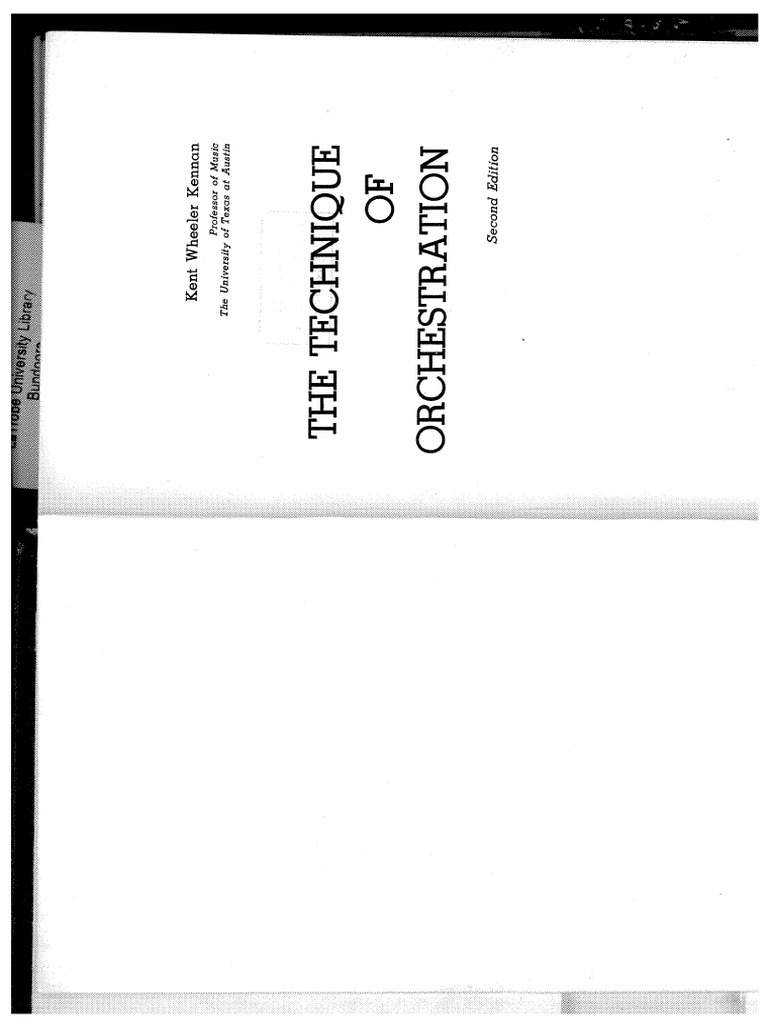 Kennan Orchestration Book | PDF