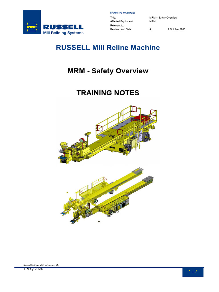 MRM 1.2 - Safety Overview | PDF | Safety