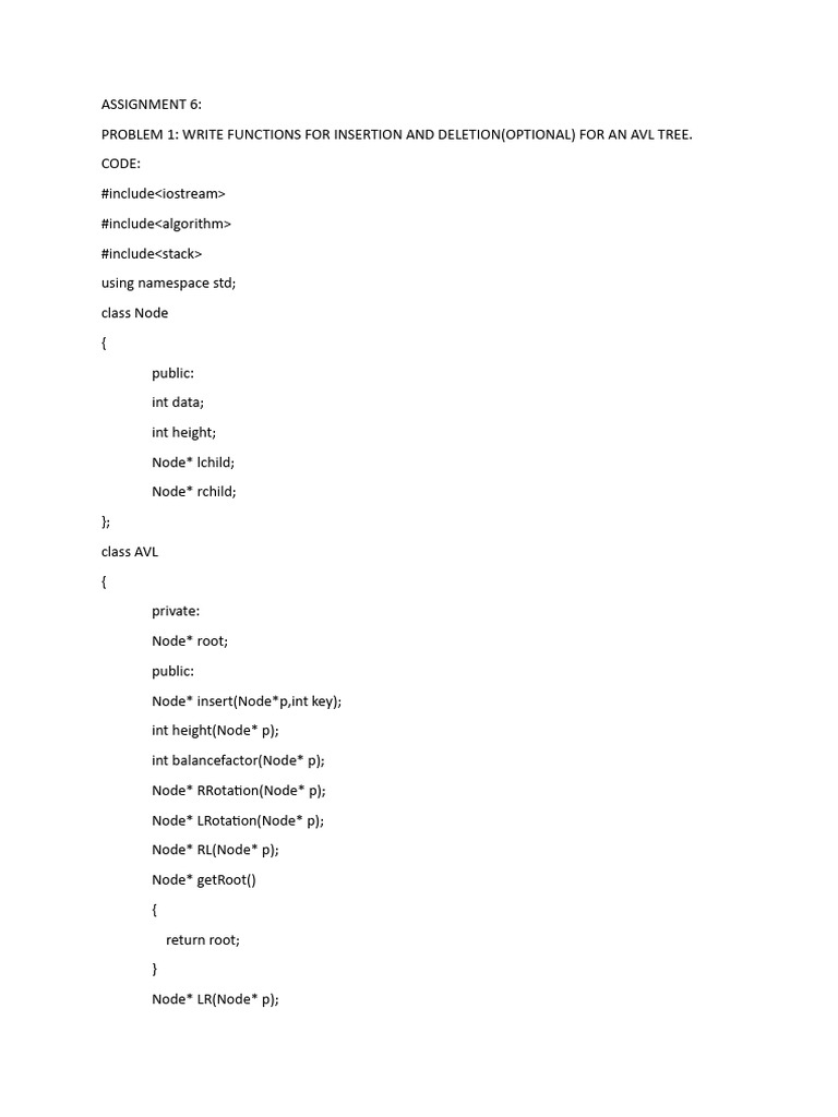 Assignment 6 | PDF | Computer Programming | Algorithms And Data Structures