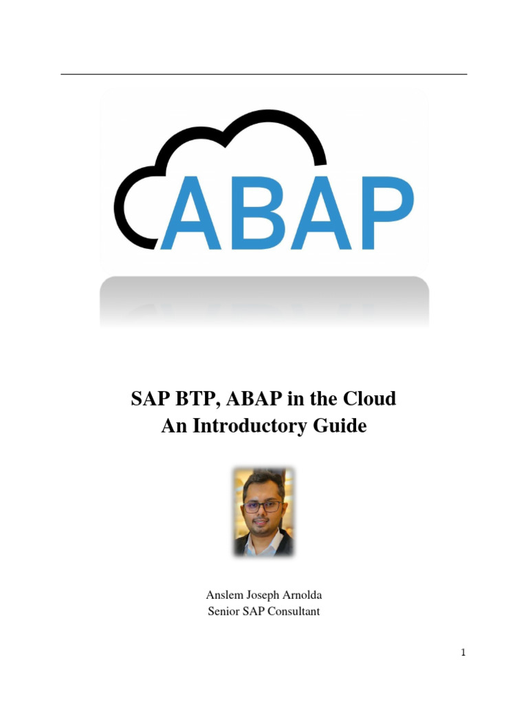Sap Btp Abap In The Cloud An Introductory Guide 1712920987 Pdf Object Computer Science