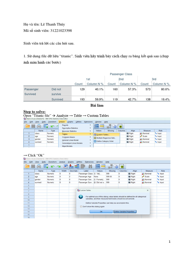 Lê Thanh Thúy - 31221023398 - ST5 | PDF