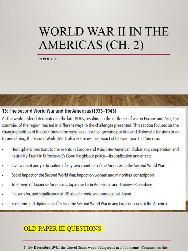 U.S. Foreign Policy in WWII Americas | PDF | Franklin D. Roosevelt ...
