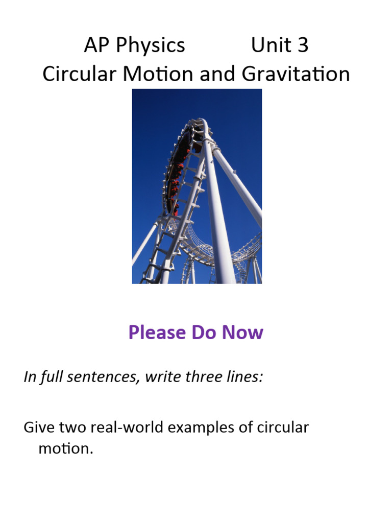 AP Physics Circular Motion Gravity PP | PDF | Acceleration | Force