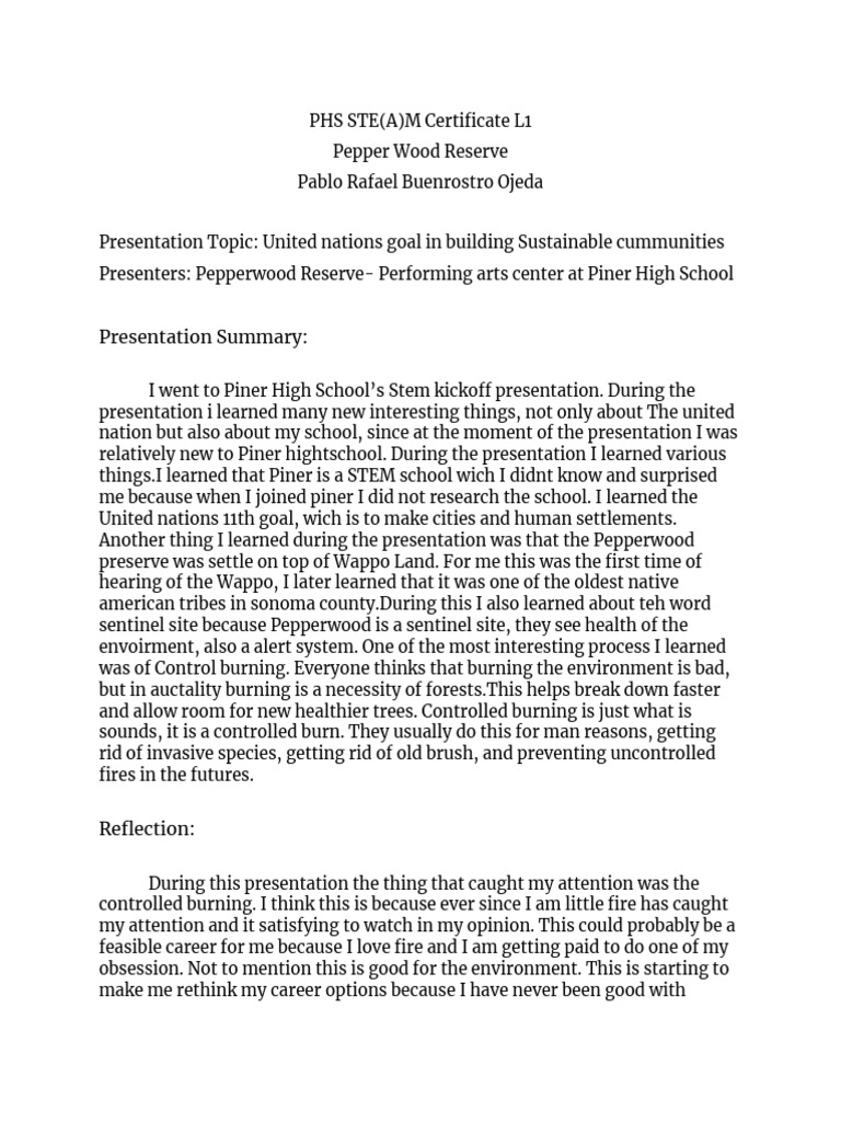 Pablo B2744-Stu - Stem l1 Writeup 1-2 | PDF