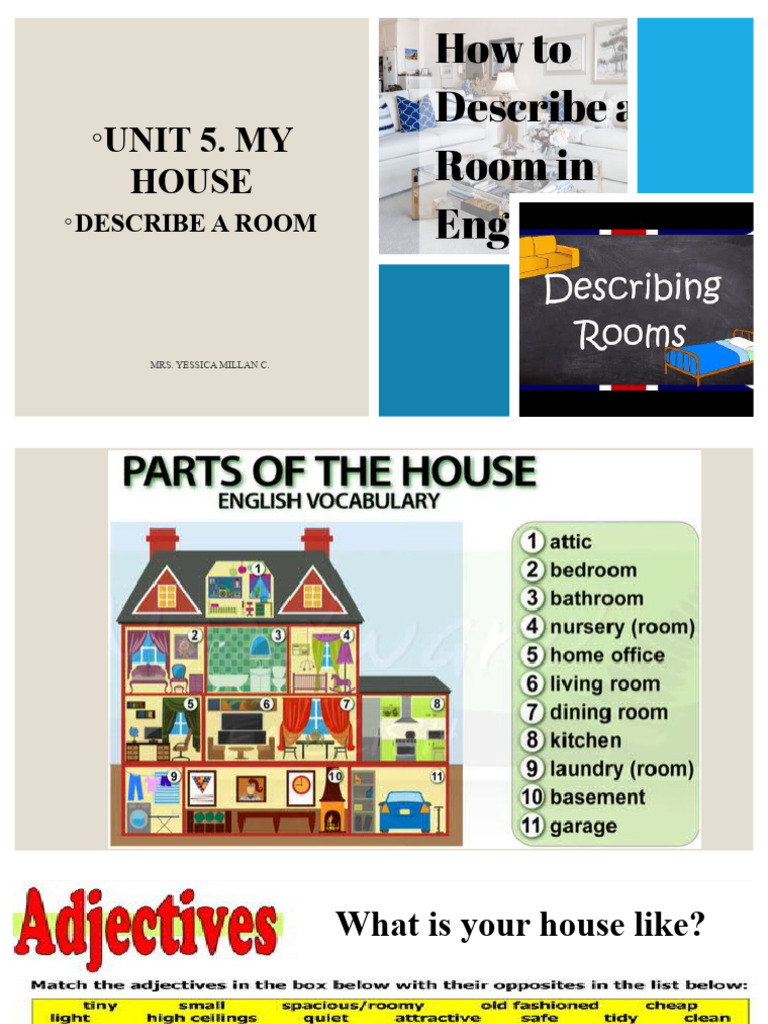 Unit 5 Class 23 Describe A Room 2 | PDF | Kitchen | Interior Design